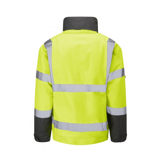 ISO 20471 Class 3 Superior Bomber Jacket Yellow EcoViz